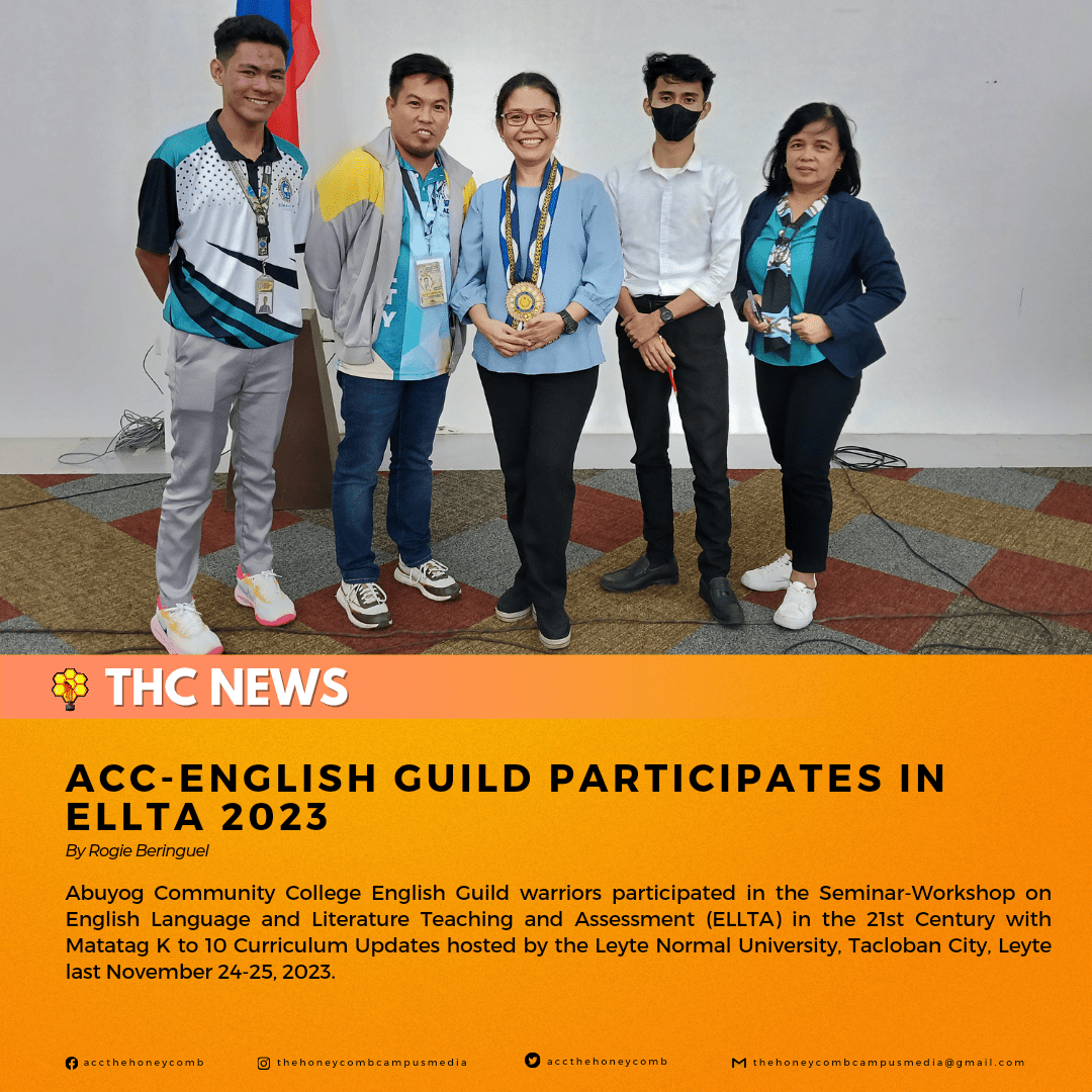 ACC-English Guild participates in ELLTA 2023by Rogie Beringuel | Abuyog ...